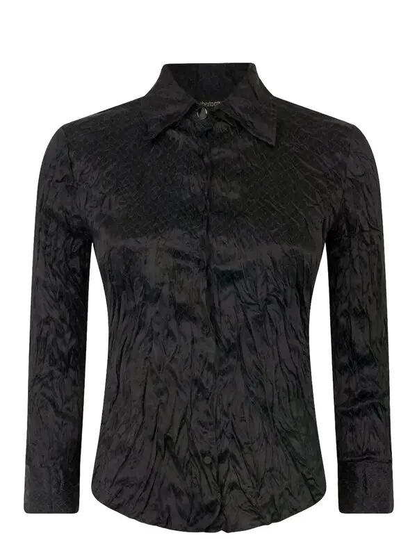 Roberto Cavalli Crinkled-effect Shirt - Black