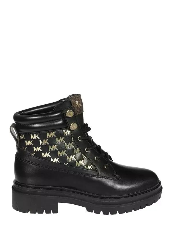 Michael Kors Leather Ankle Boots - Black