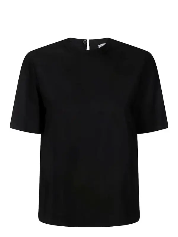 Alberto Biani Short Sleeve Blouse - Black