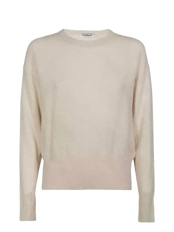 DONDUP Logo-embroidered Sweatshirt - Neutrals