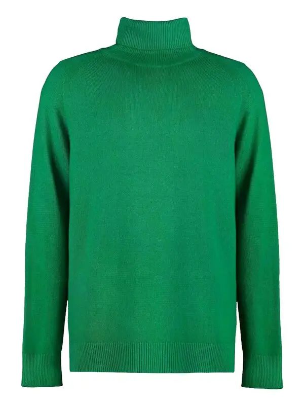 Malo Roll-neck Sweater - Green