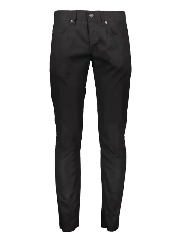 DONDUP Cotton Trousers - Black