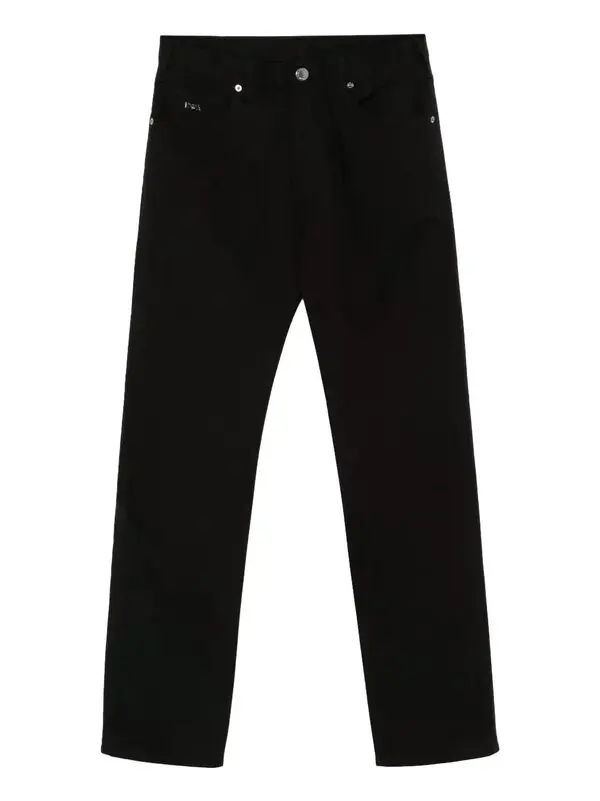 Emporio Armani Slim-fit Trousers - Black