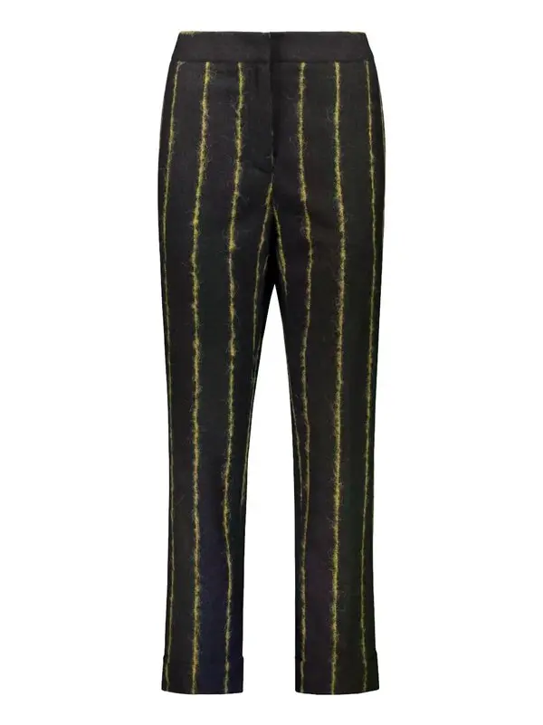 Lorena Antoniazzi Striped Trousers - Black