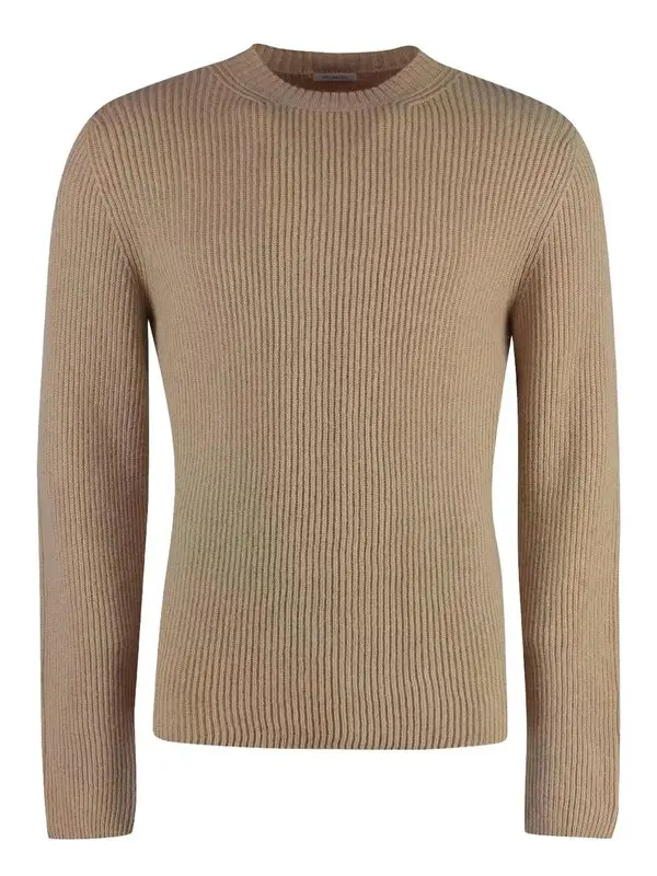 Malo Ribbed Sweater - Neutrals