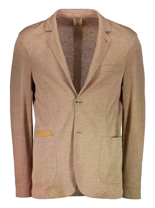 BRETT JOHNSON Single-breasted Blazer - Brown