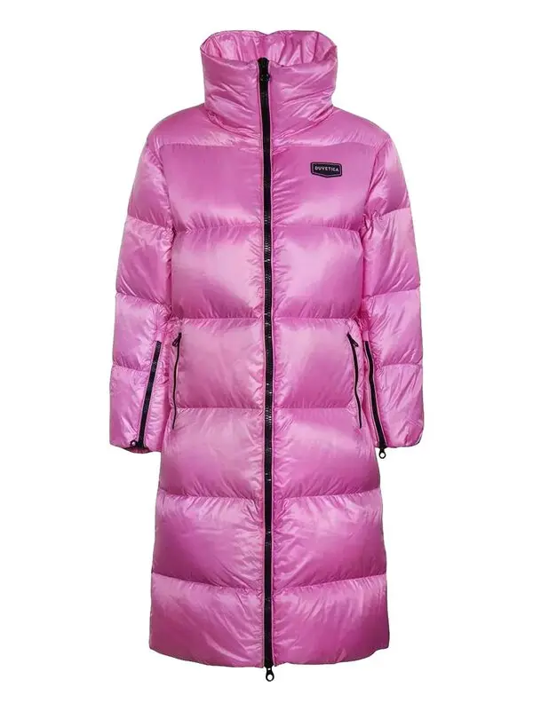 Duvetica High-neck Puffer Coat - Pink