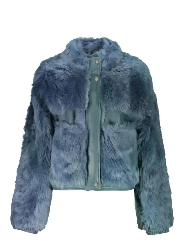 Lorena Antoniazzi Shearling Jacket - Blue