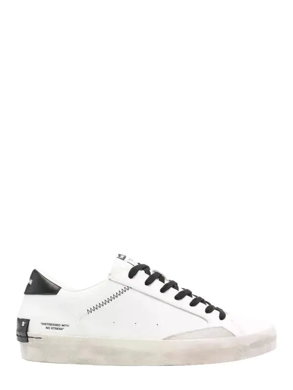 CRIME LONDON Distressed Sneakers - White