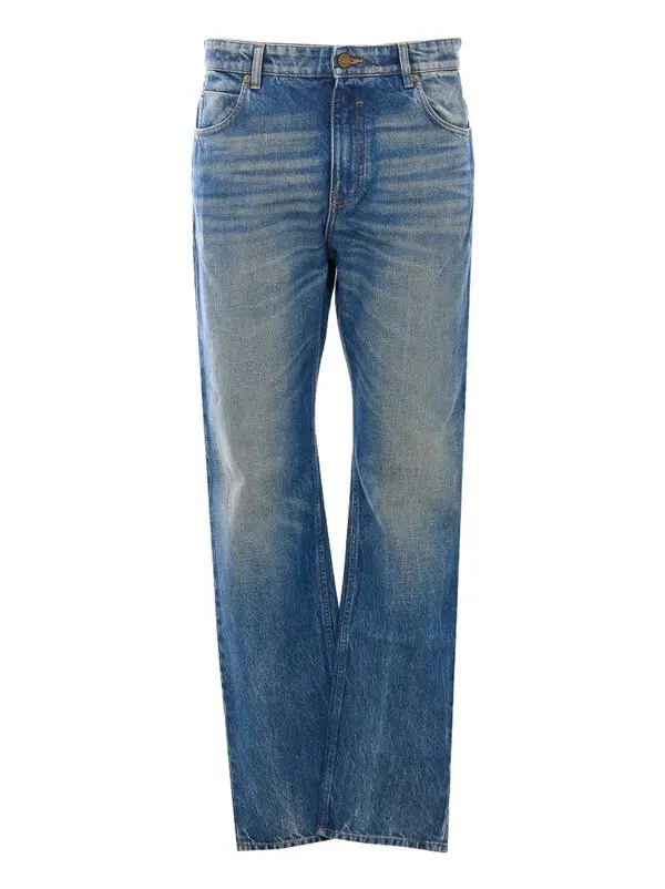 Balmain Straight Fit Jeans - Blue
