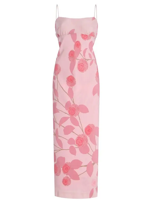 Bernadette Ripley Camelia-print Silk Maxi Slip Dress - Floral