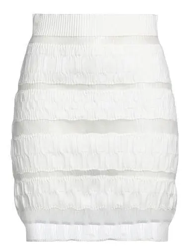NADIA WIRE Mini Skirt - White