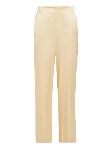 OTTOD'AME Straight-leg Satin Pants - Beige
