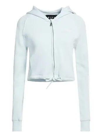 John Richmond Cotton Blend Sky Hoodie - Blue