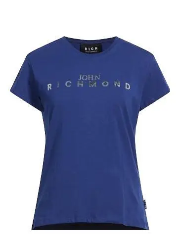 John Richmond Logo-print Jersey T-shirt - Blue
