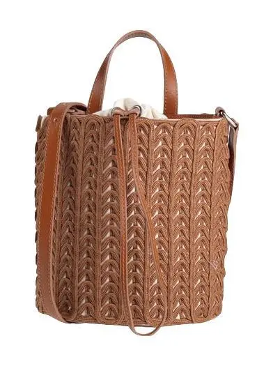 High Cross-body Bag - Brown