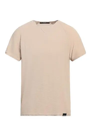 TAKESHY KUROSAWA V-neck Short-sleeve Top - Beige