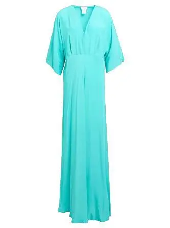 OTTOD'AME Maxi Flared Dress - Blue