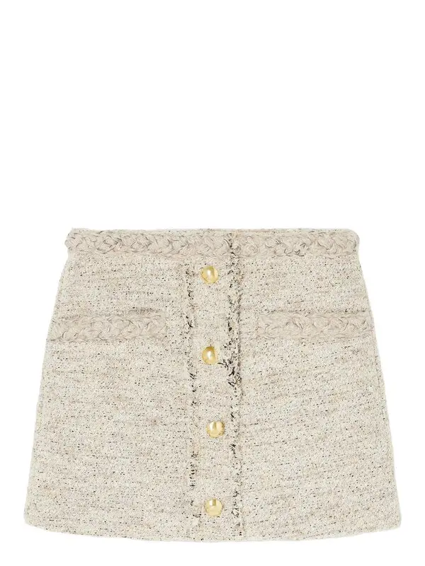 Isabel Marant Gleny Tweed Mini Skirt - Ecru