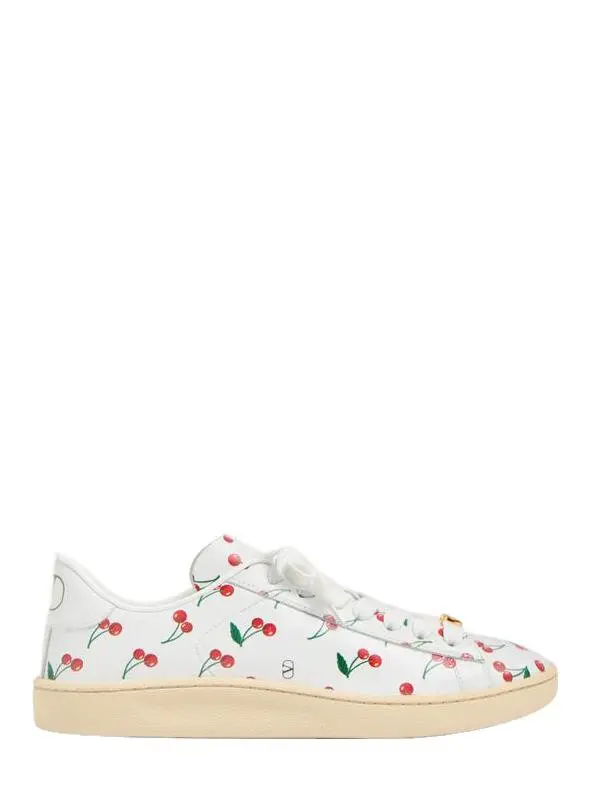 Valentino Garavani Royco Cherryfic Nappa Sneakers - White