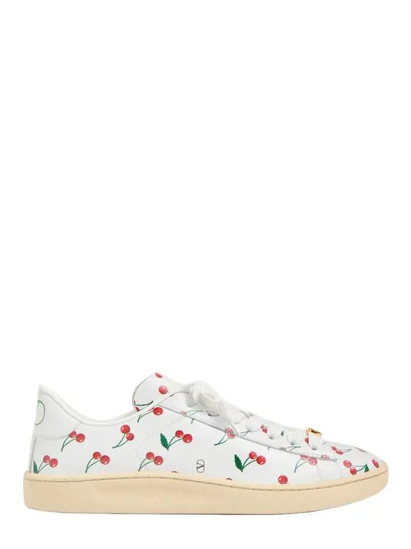 Valentino Garavani Royco Cherryfic Nappa Sneakers - White