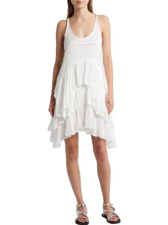 ALLSAINTS Cavarly Tiered Dress - Optic White