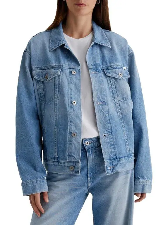 Ag Ramie Denim Trucker Jacket - Siren