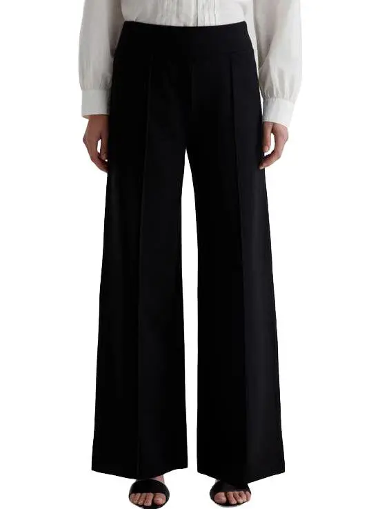 Ag Rean High-waist Wide-leg Trousers - Super Black