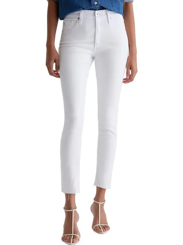 Ag Farrah Ankle Skinny Jeans - White