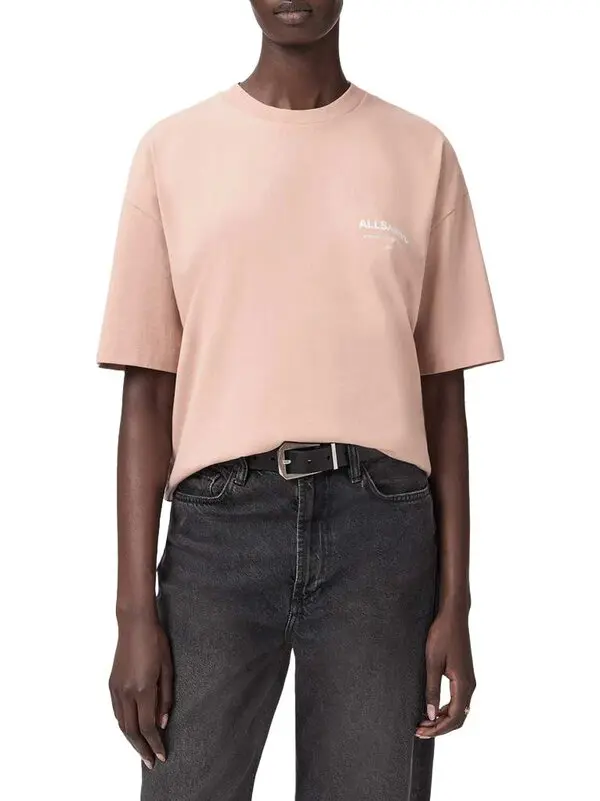 ALLSAINTS Etta Graphic T-shirt - Blush Pink