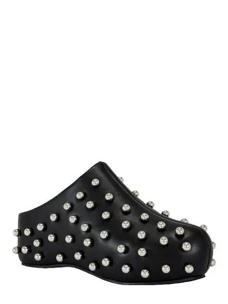 AZALEA WANG Darwin Stud Platform Clog - Black