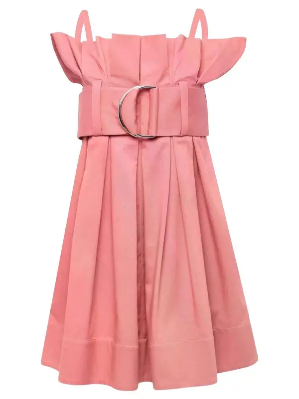 JW Anderson Belted Pleated Mini Dress - Pink