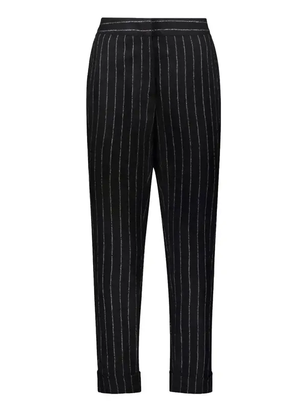 Lorena Antoniazzi Virgin Wool Trousers - Black