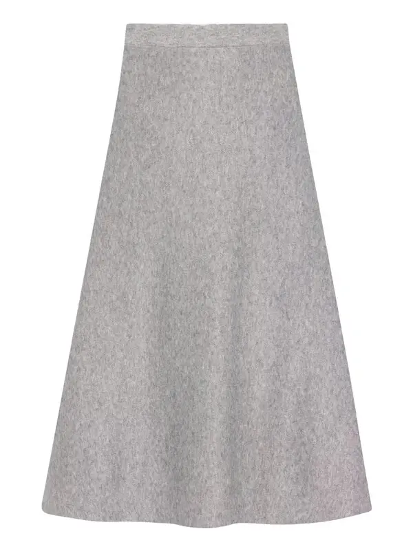 Rosetta Getty Flared Midi Skirt - Grey