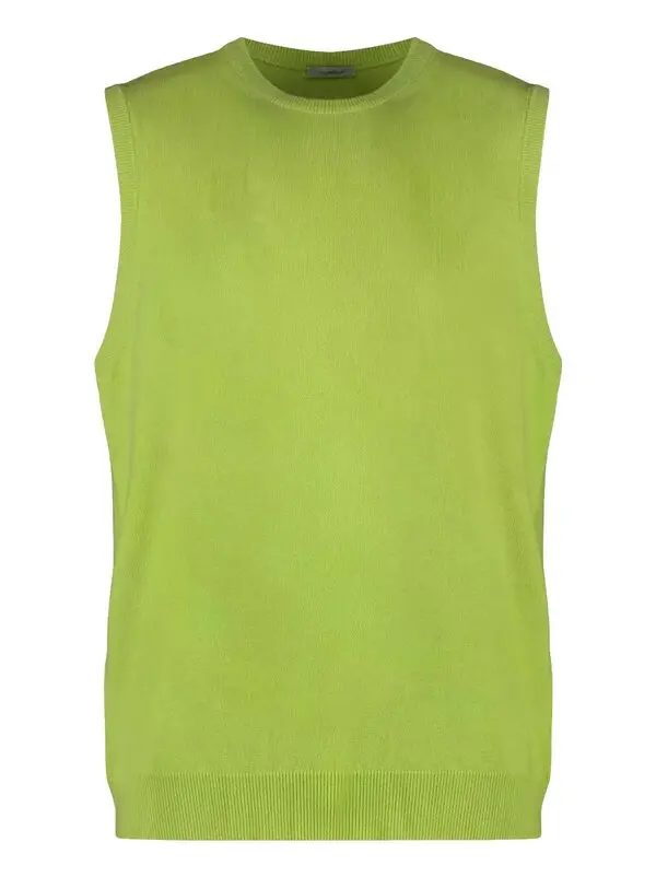 Malo Knitted Vest - Green