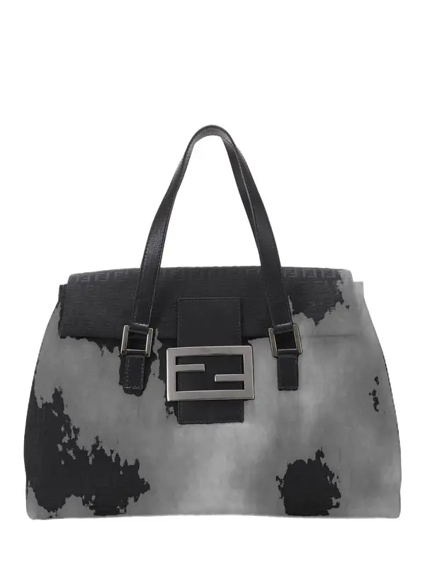 Fendi Zucchino Handbag - Black
