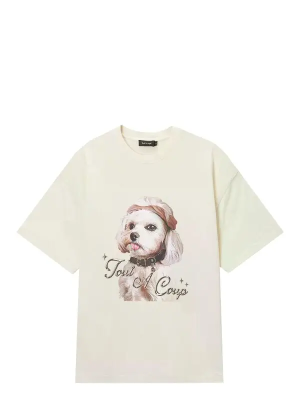 TOUT A COUP Photograph-print T-shirt - White
