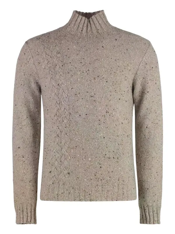 Malo High Neck Sweater - Neutrals