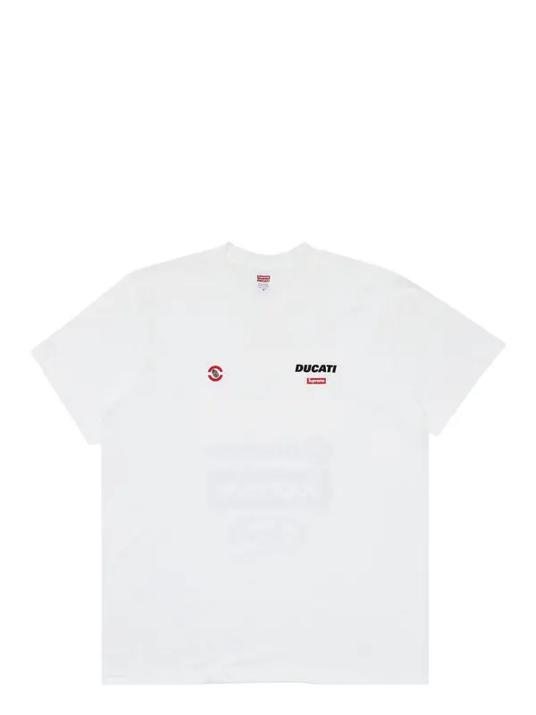Supreme X Ducati Logos Tee - White