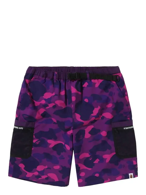 BAPE Color Camo Mesh Pocket Shorts - Purple