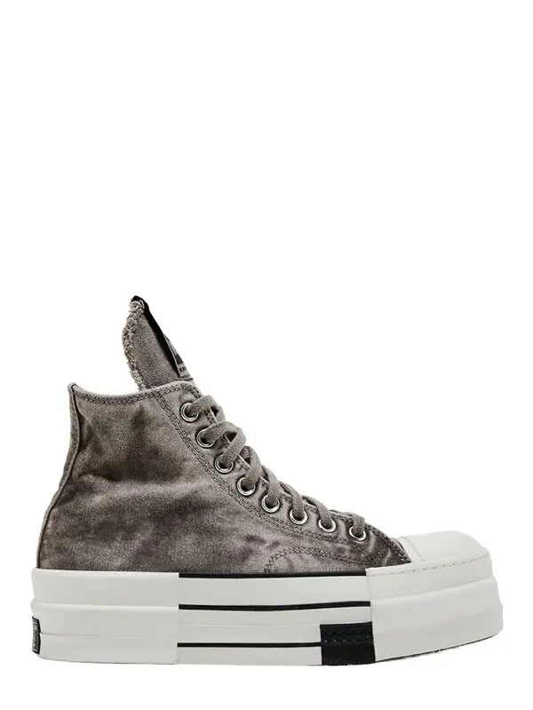 CONVERSE Rick Owens X Drkshdw Dbl Drkstar Chuck 70 High 'washed Canvas Pack - Grey