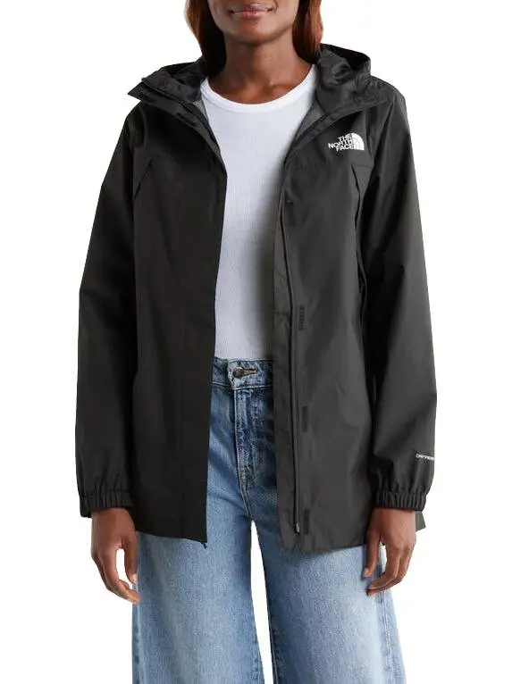 The North Face Antora Waterproof Hooded Rain Parka - Tnf Black