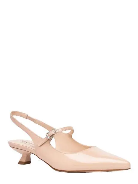 NEROGIARDINI Pointed Toe Slingback Pumps - Natural