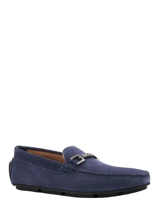 Bruno Magli Taso Bit Driving Loafer - Light Blue Suede
