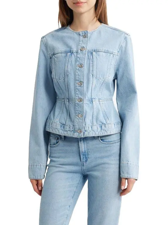 Paige Isara Denim Jacket - Flowers