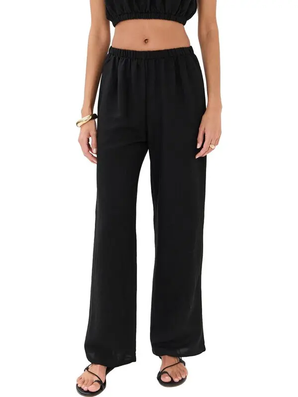 LE BOP Camille Pull-on Pants - Black