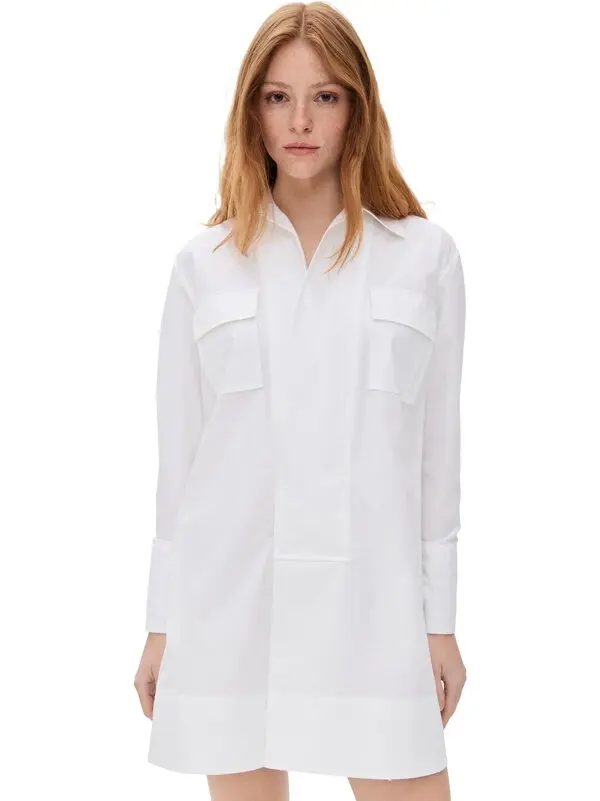 A.L.C. Jori Shirt Dress - White