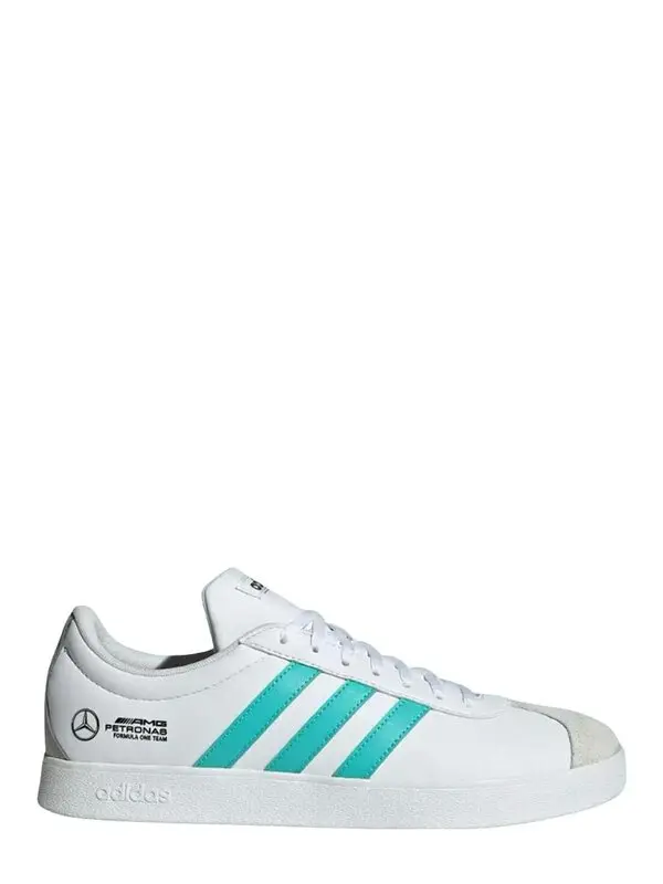 Adidas Vl Court Mercedes Amg Petronas Formula One Team Sneakers - Cloud White/semi Mint Rush/core Black
