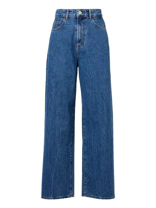 RÓHE High-rise Wide-leg Jeans - Blue