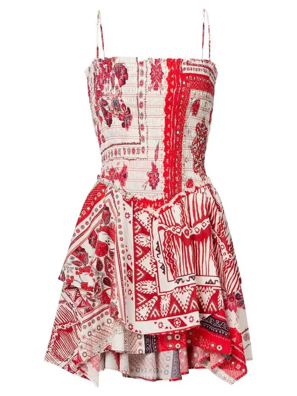 MARANT ETOILE Anka Printed Minidress - Red